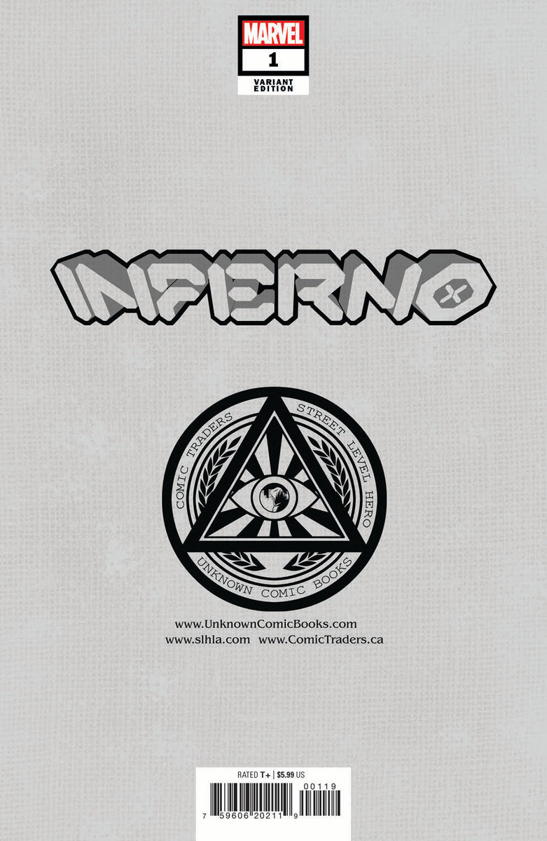 INFERNO #1 (OF 4) UNKNOWN COMICS DAVID NAKAYAMA EXCLUSIVE COLOR BLEED ...