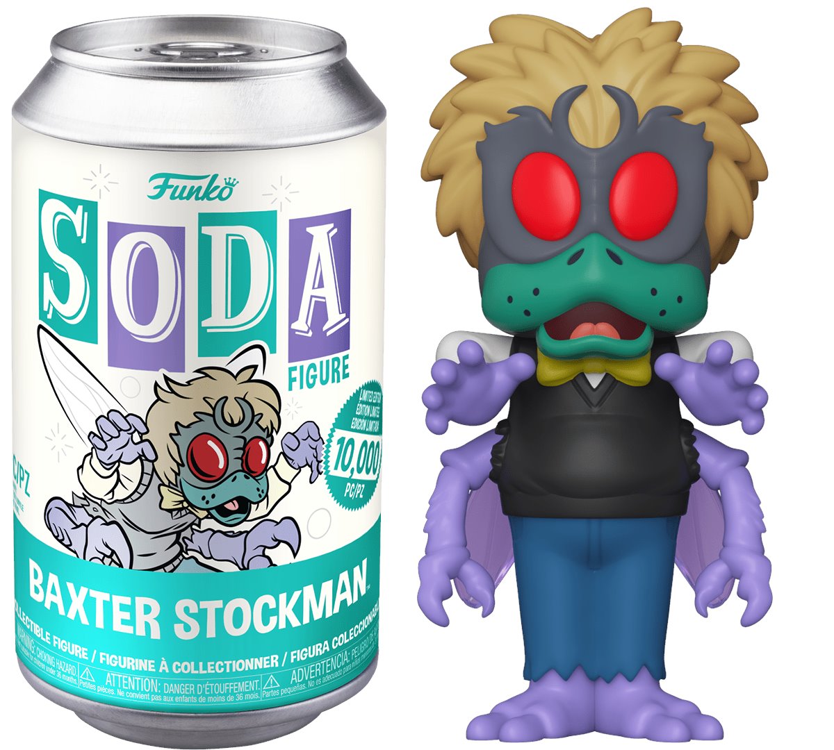 (Open Can) Funko Vinyl SODA: Common Baxter Stockman – LemonJuice McGee ...