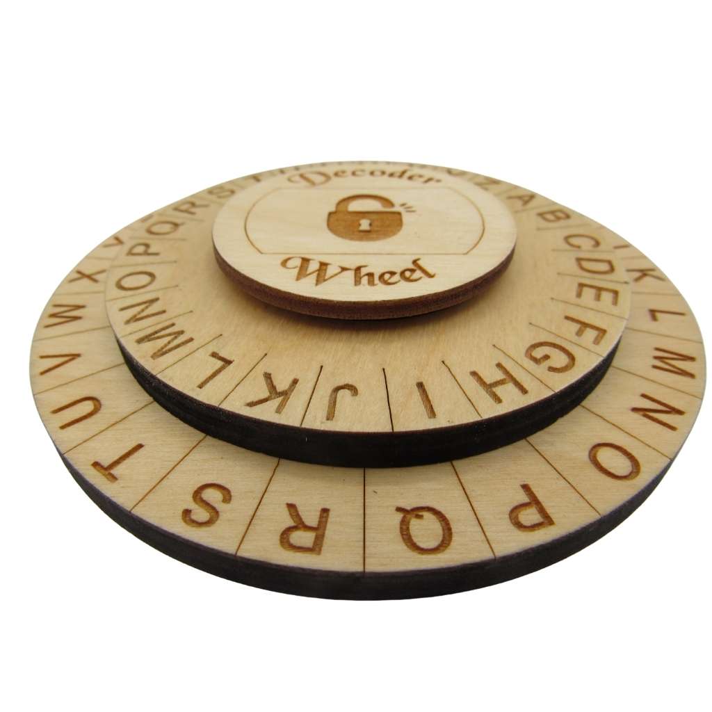 Secret Decoder Wheel Decoder Disk for All Ages - Caesar Cipher Wheel ...